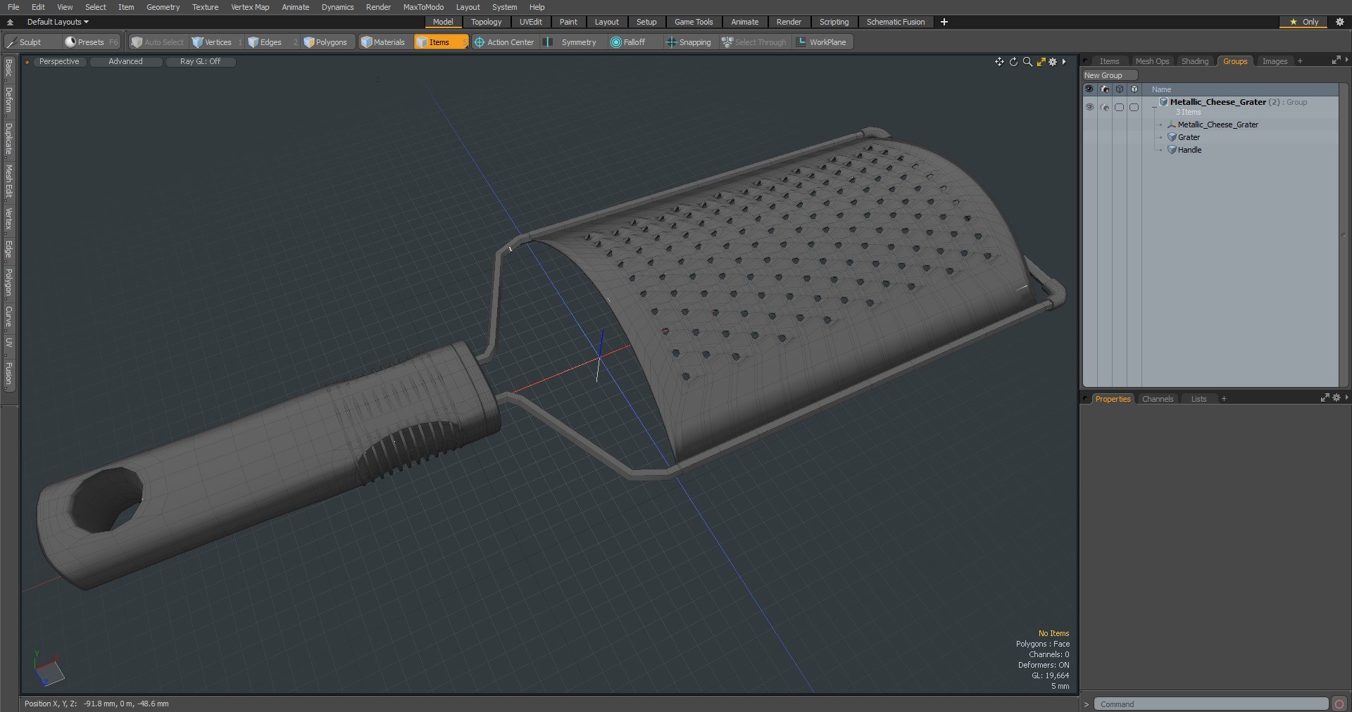 3D Metallic Cheese Grater model - TurboSquid 2143049
