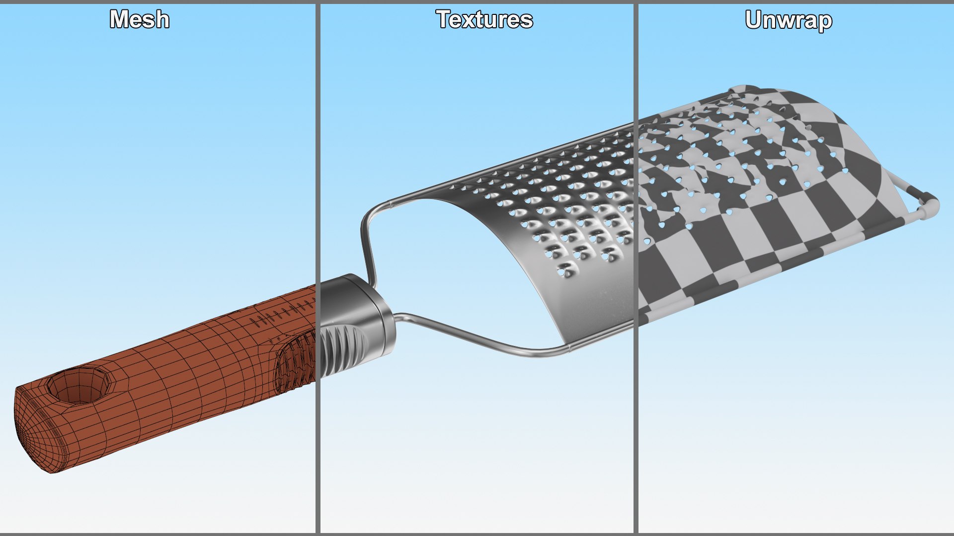 3D Metallic Cheese Grater Model - TurboSquid 2143049