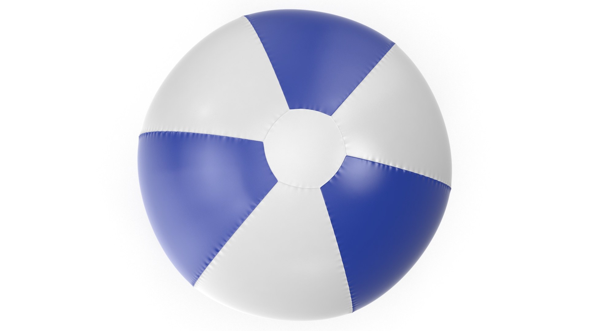 3D Blue And White Inflatable Beach Ball - TurboSquid 1747090