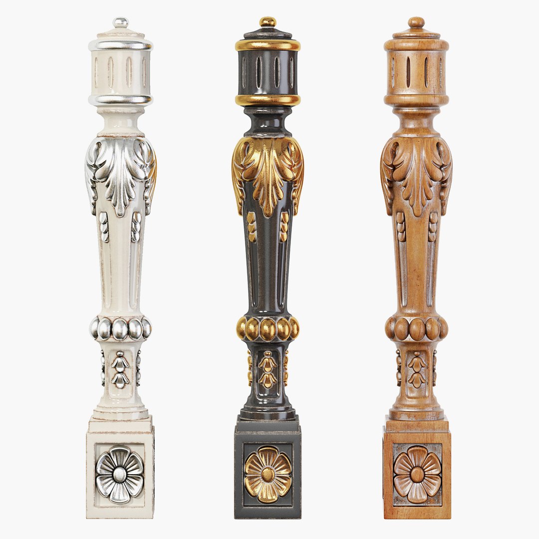 Classic Baluster 03 Model - TurboSquid 2066901