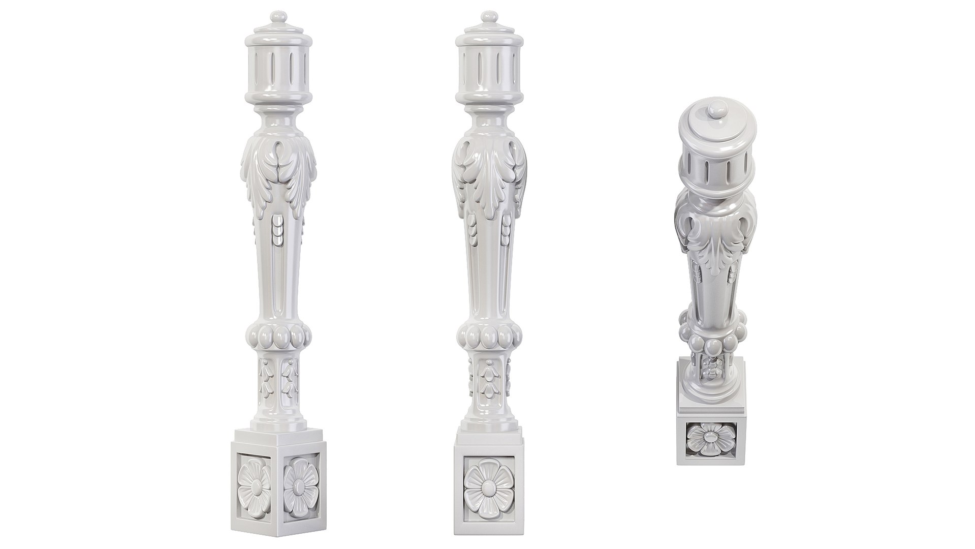 Classic Baluster 03 Model - TurboSquid 2066901