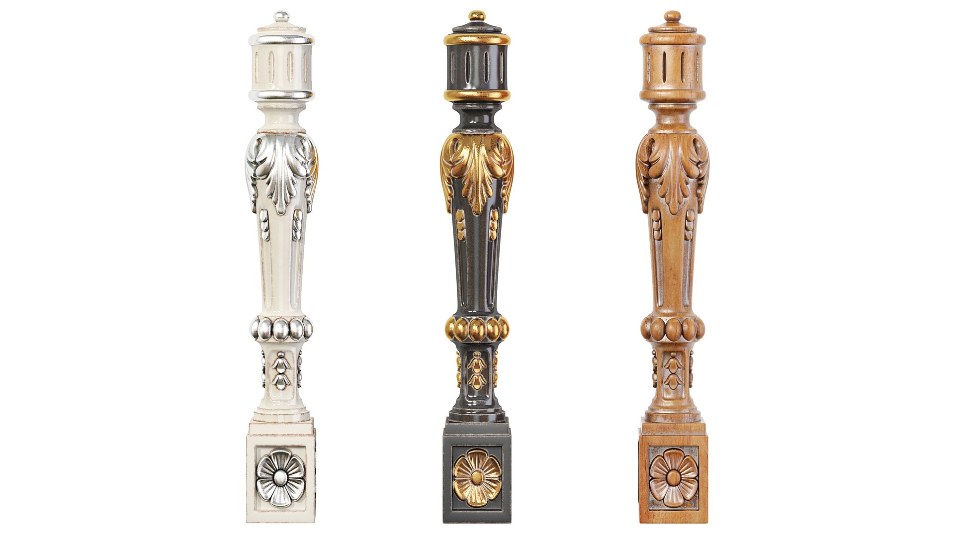 Classic Baluster 03 Model - TurboSquid 2066901