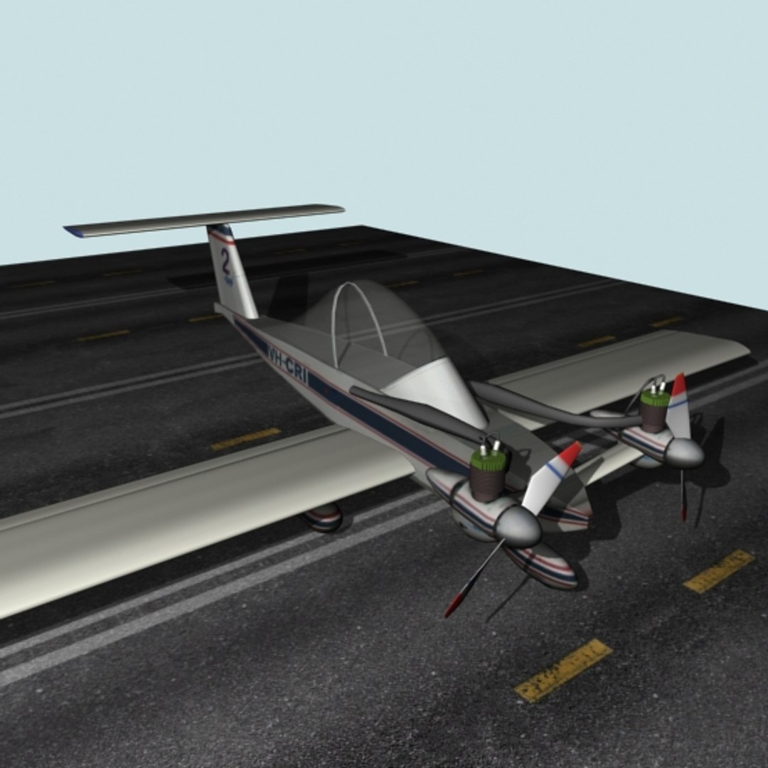 Cricri Smallest Twin Engine 3d Model