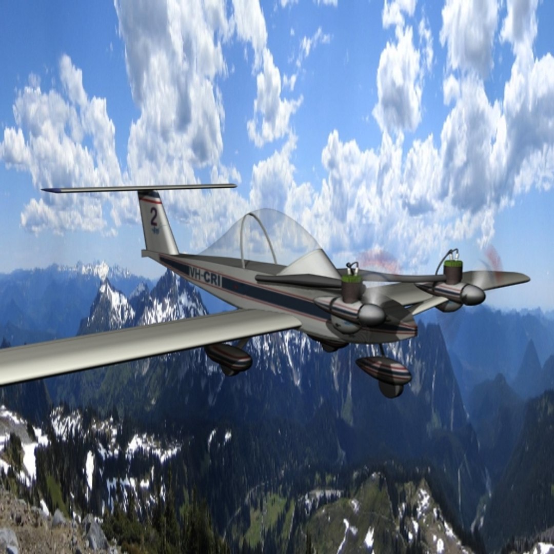 Cricri Smallest Twin Engine 3d Model