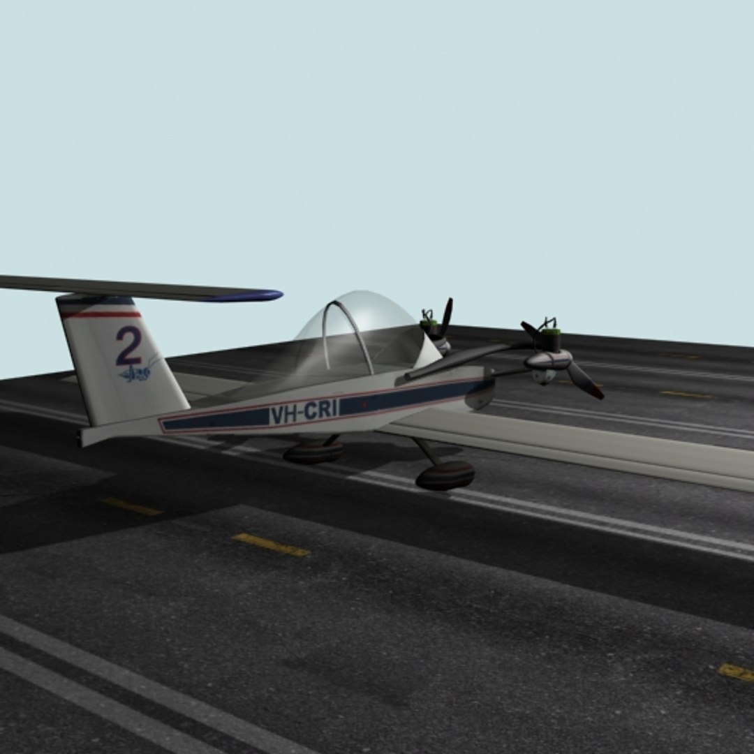 Cricri Smallest Twin Engine 3d Model