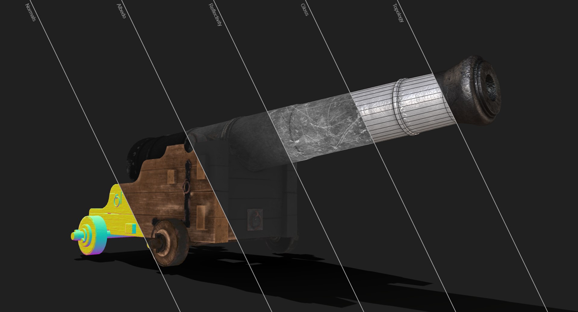 3D model naval cannon - TurboSquid 1442819