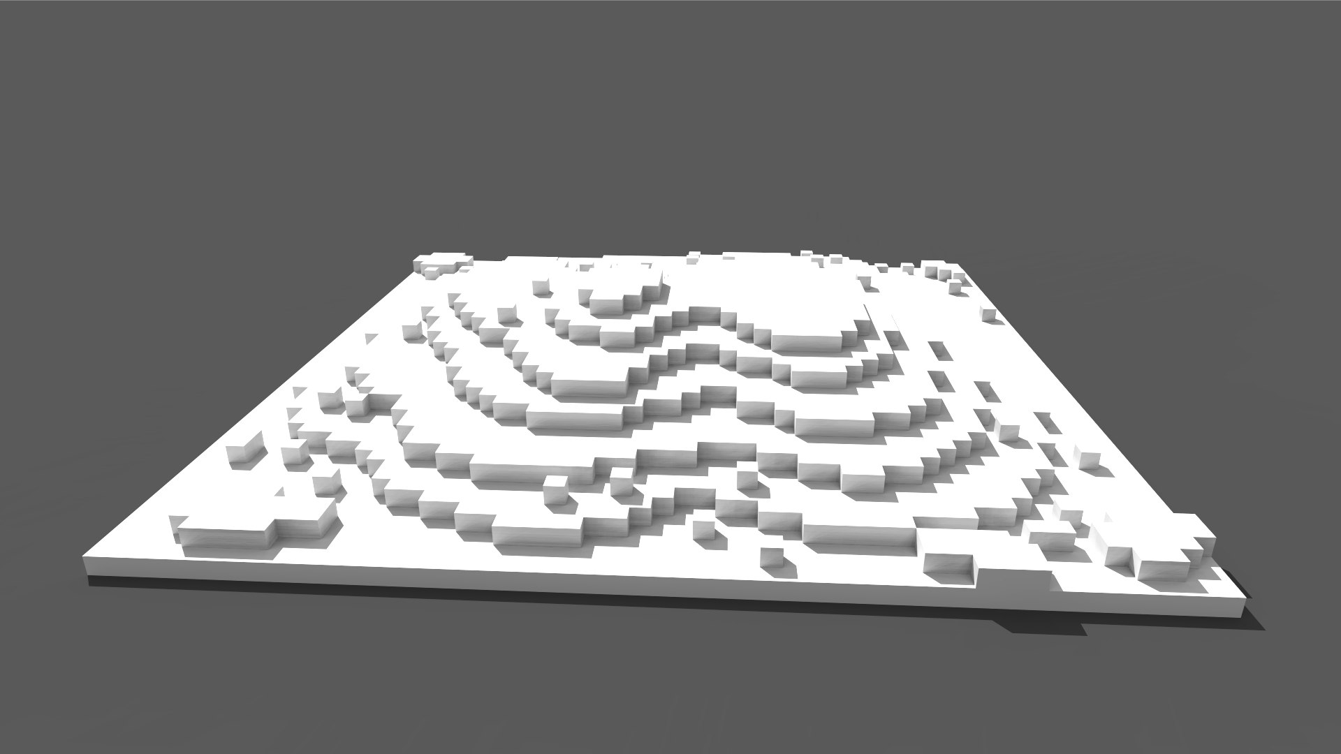 3D Voxel Hill Model - TurboSquid 1355066