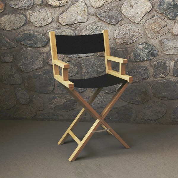 3D directors chair model - TurboSquid 1631191