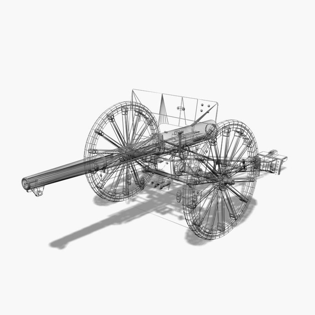 3d Max M1897 75mm Gun 1897