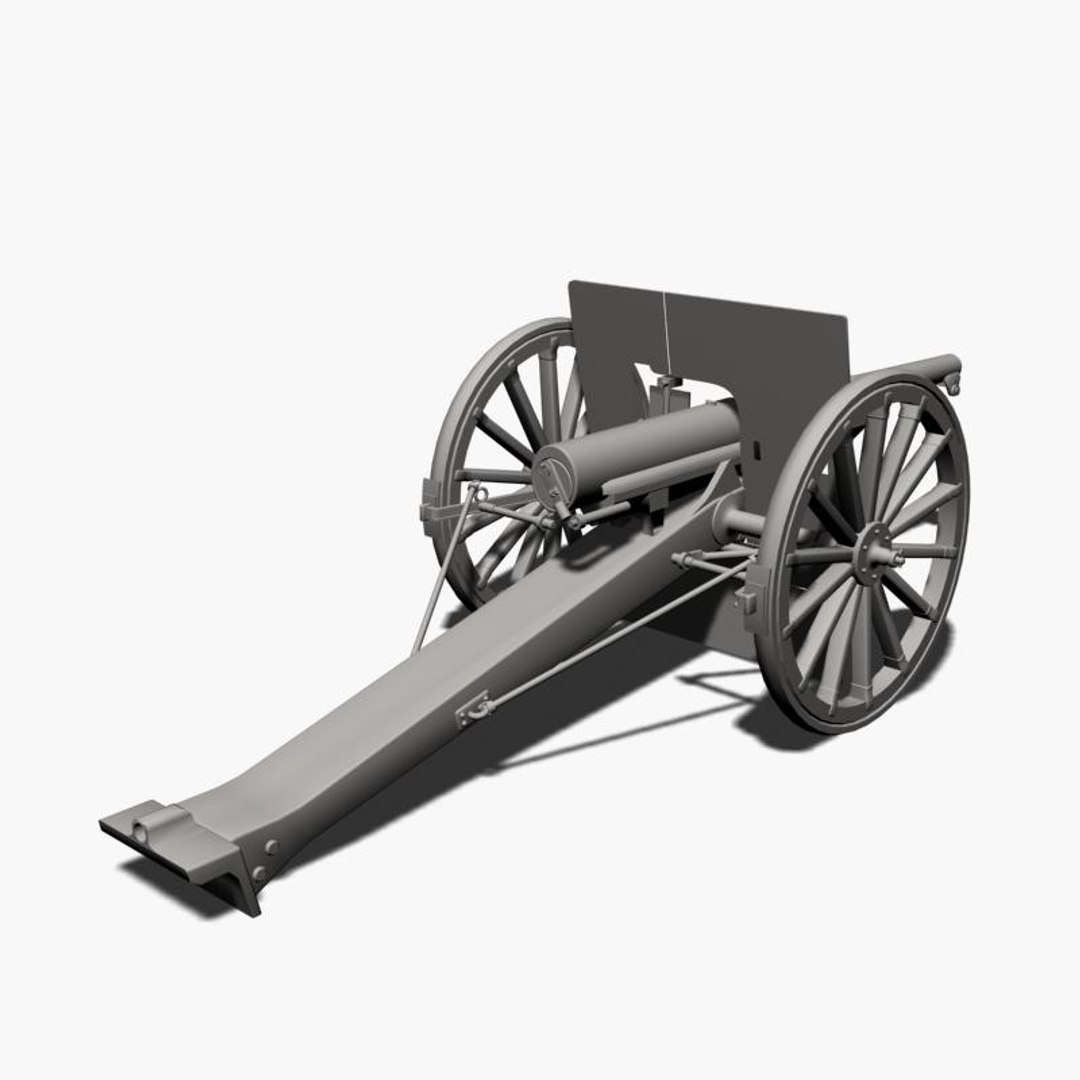 3d Max M1897 75mm Gun 1897