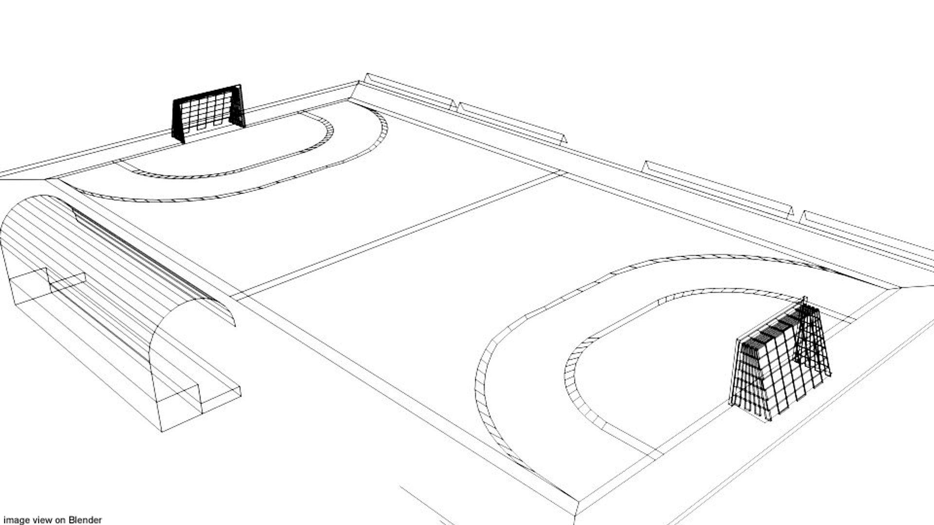 3D Court Handball Model - TurboSquid 1250007