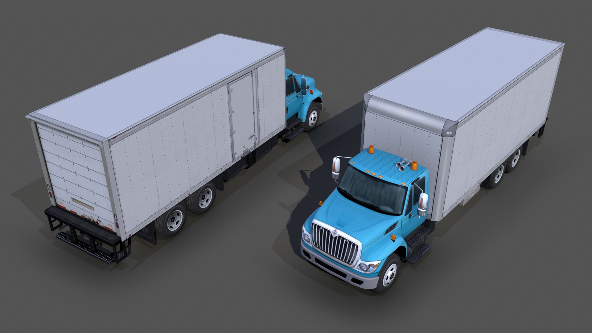 International WorkStar 7400 Box Truck S03 2011 3D - TurboSquid 1950457