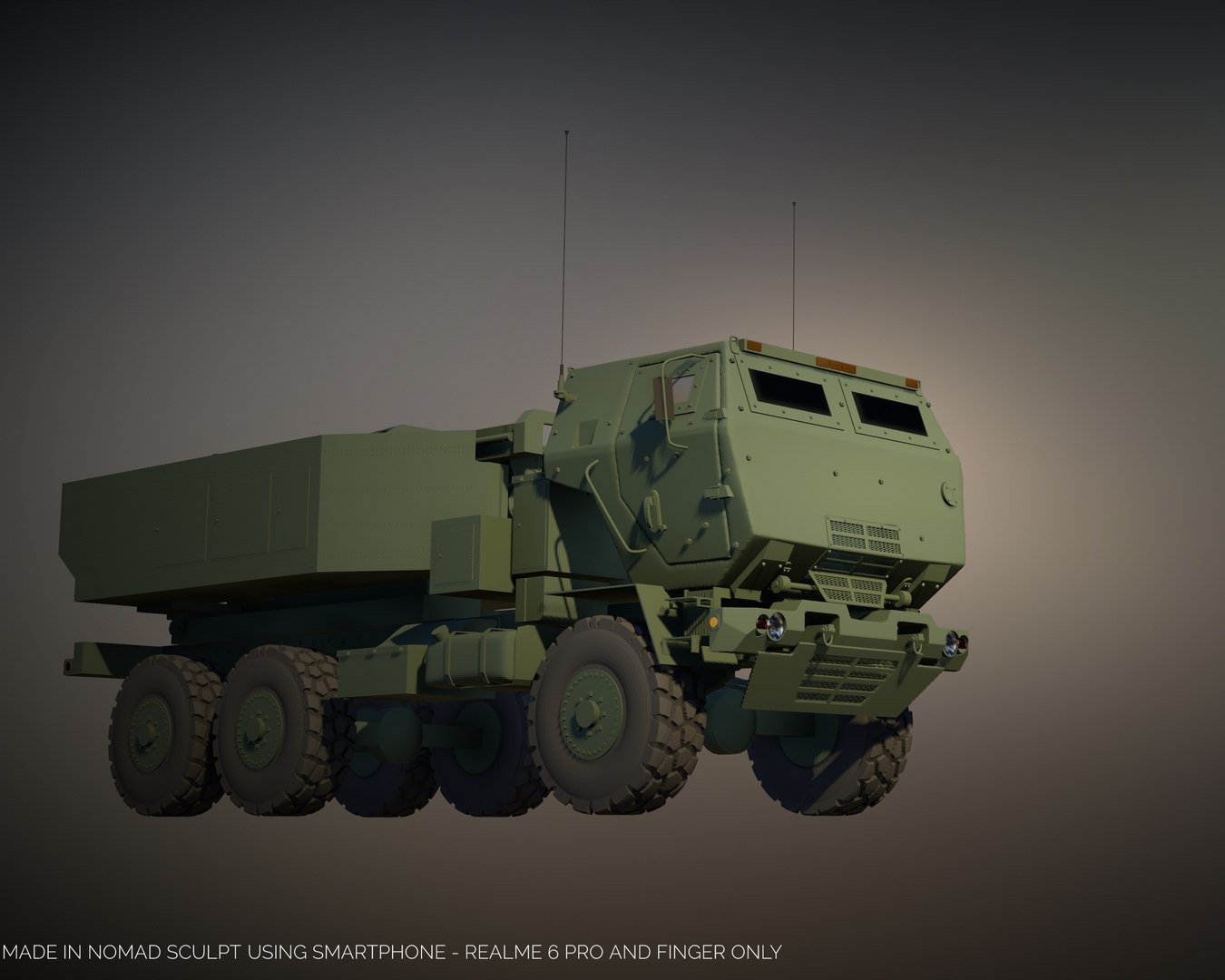 3D модель Mlrs himars m142 - TurboSquid 2073017