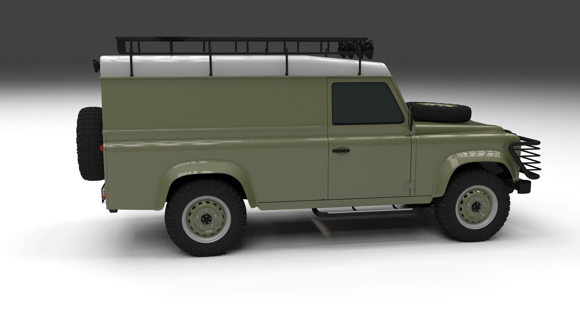 3d model land rover defender 110