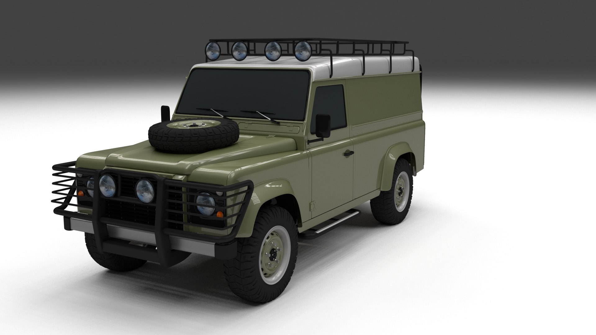 3d model land rover defender 110