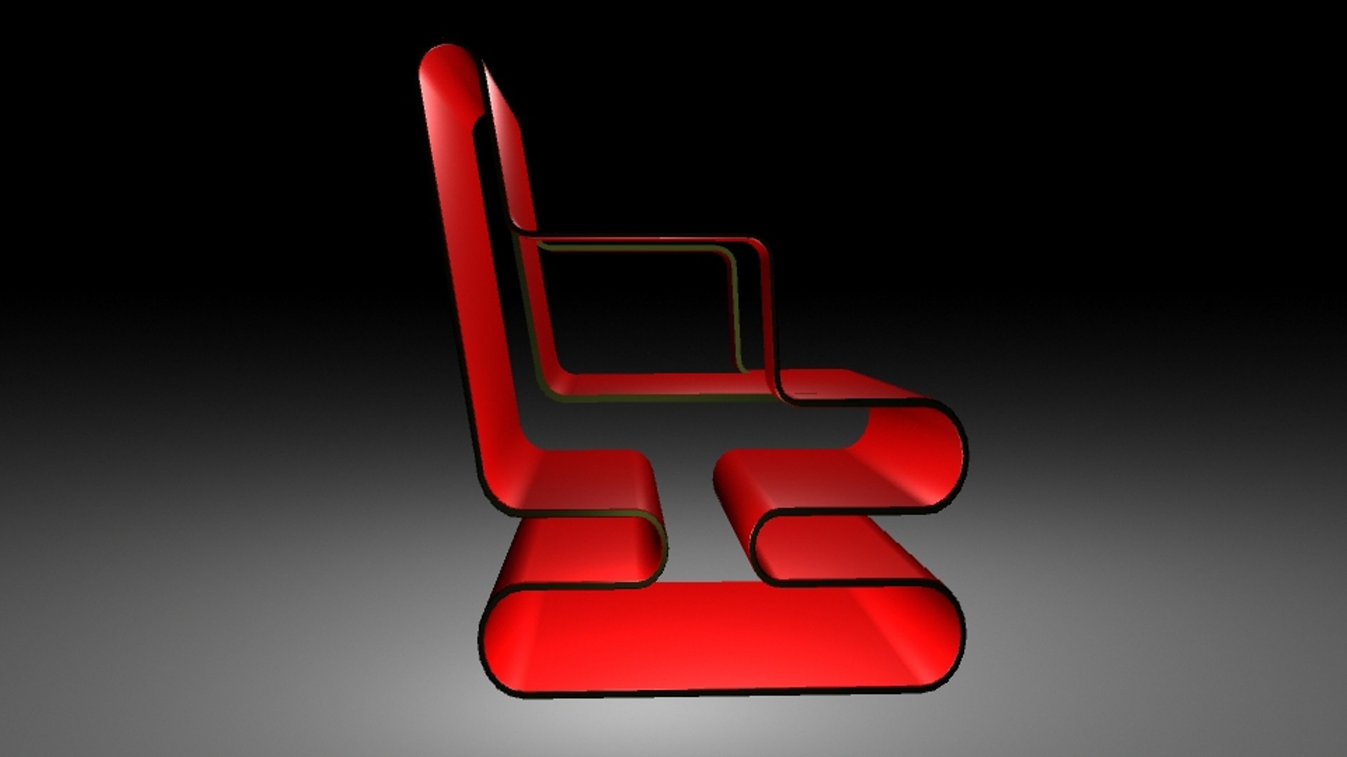 Modern Chair Obj Free