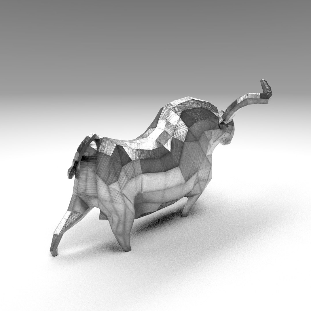 3D Bull Metal Model - TurboSquid 1670386