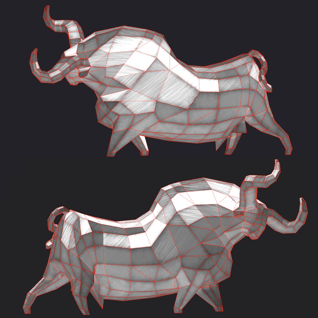 3D Bull Metal Model - TurboSquid 1670386