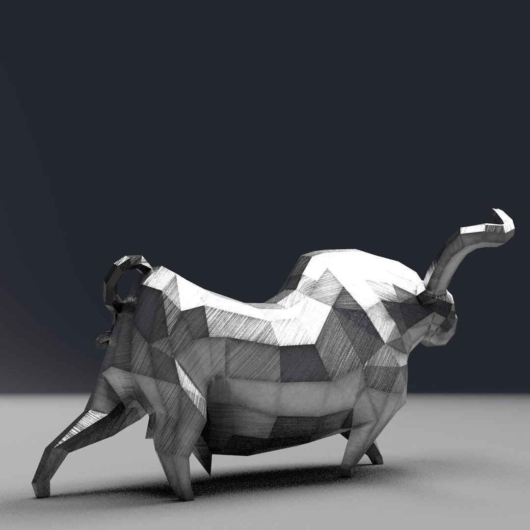3D bull metal model - TurboSquid 1670386