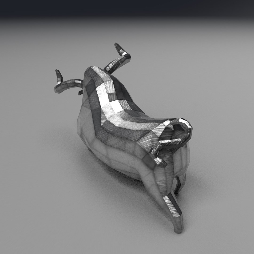 3D Bull Metal Model - TurboSquid 1670386