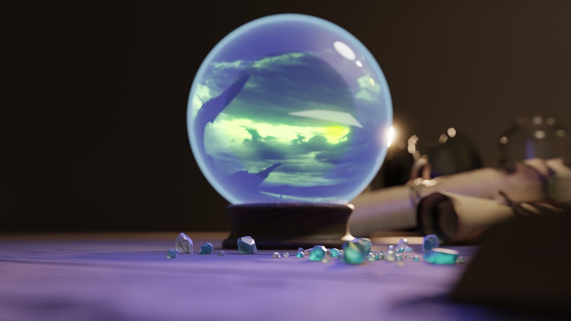 3D Wizard Magic Crafting Table Set 1 Model - TurboSquid 2127102