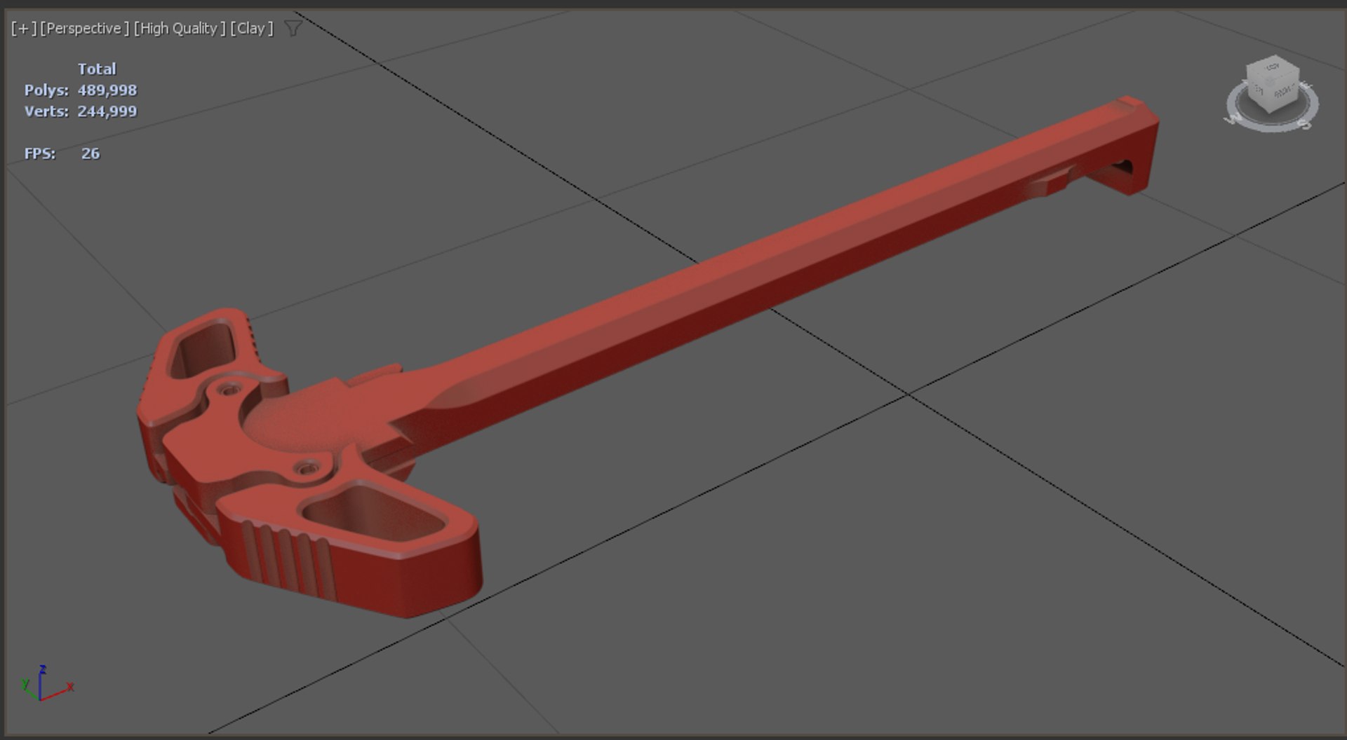 3D Model Charging Handle - AR15 - M4A1 - High-poly 3D Model ...