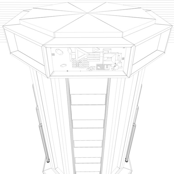 sci fi container 3d model