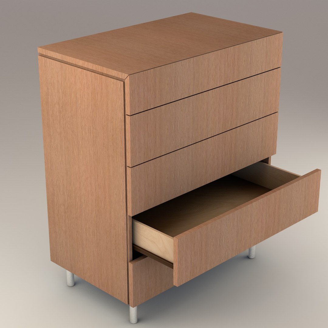 modern drawers 3d model