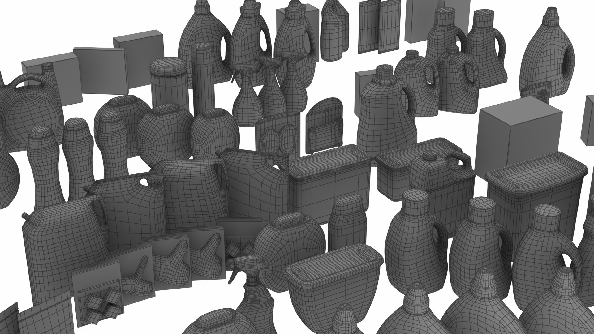 3D Detergent And Bath Cleaning Equipment - TurboSquid 2295700