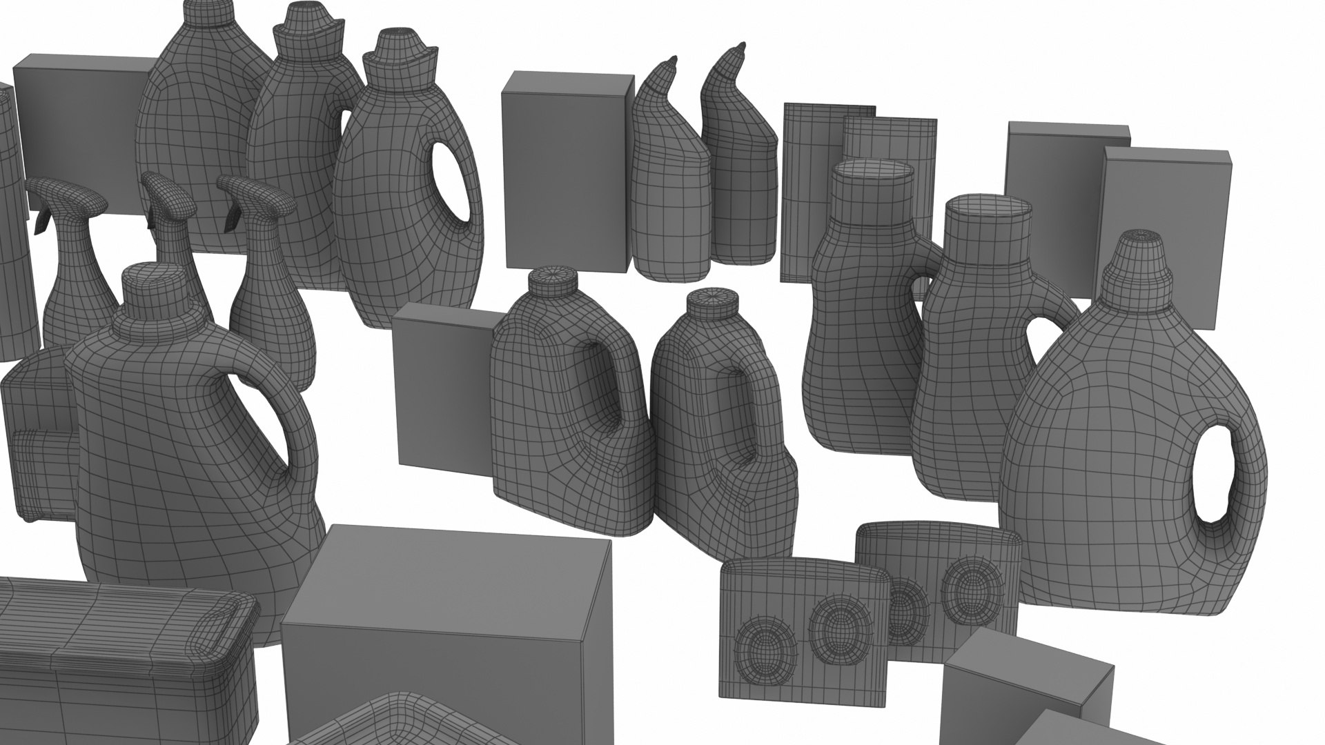 3D Detergent And Bath Cleaning Equipment - TurboSquid 2295700