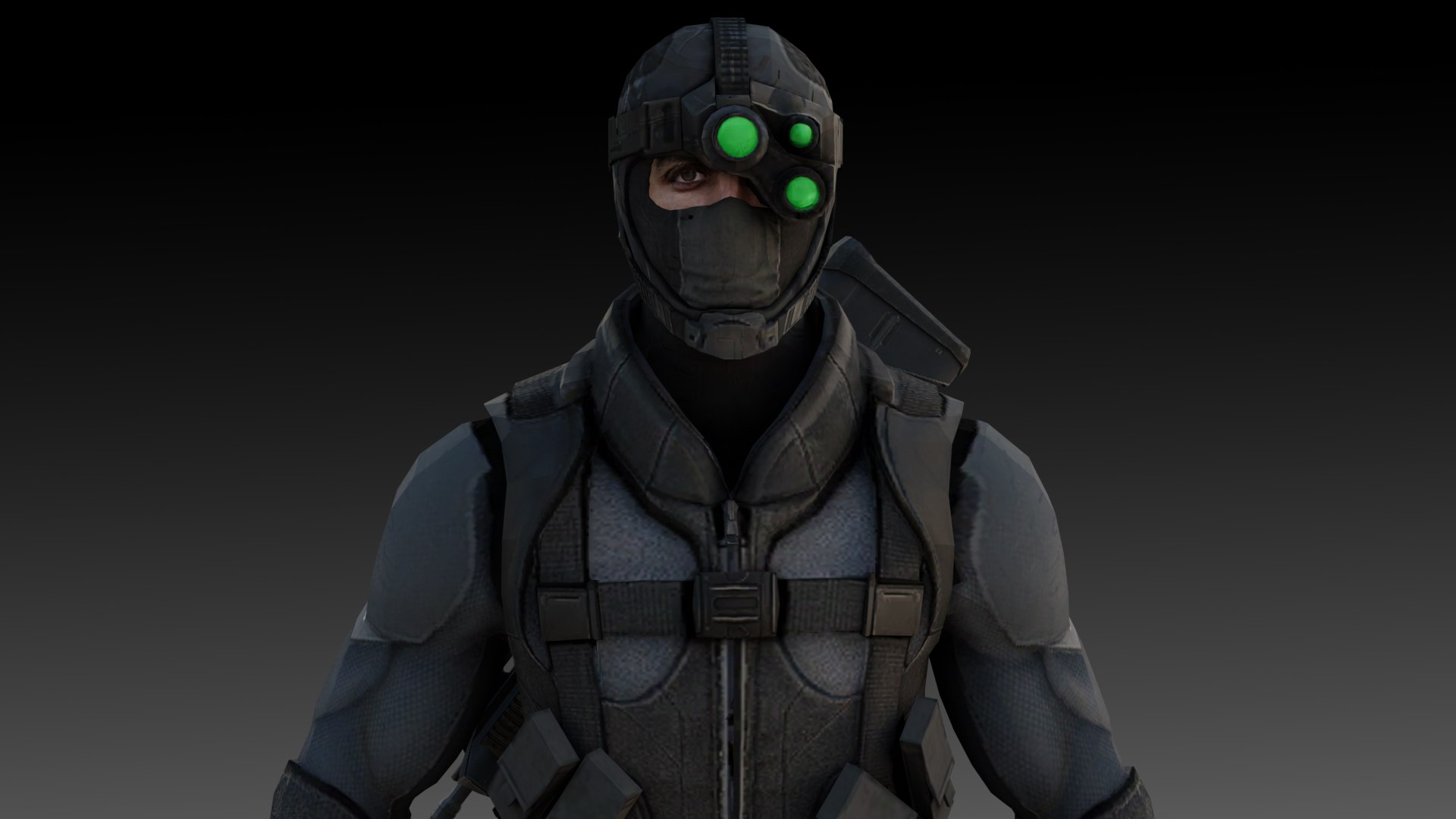 Archer Splinter Cell Conviction 3D Model High-Quality Rigged 3D Model ...