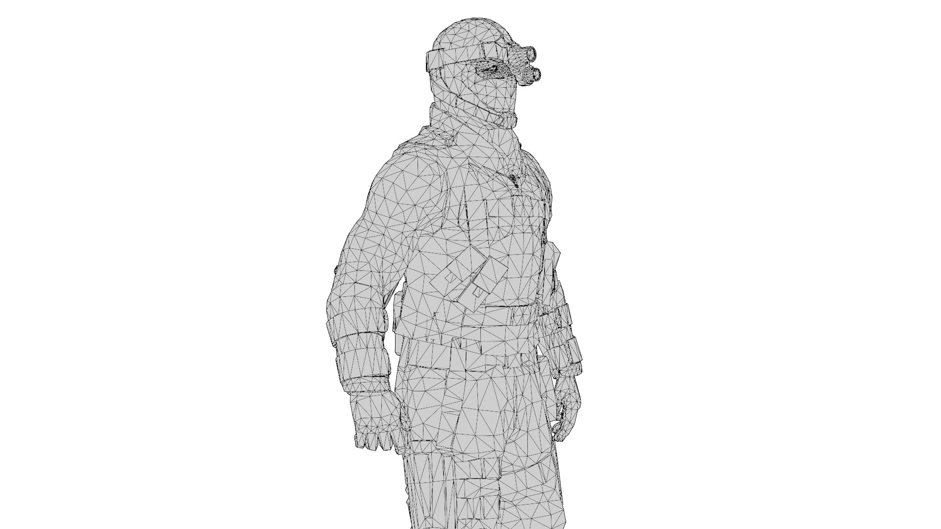 Archer Splinter Cell Conviction 3D Model High-Quality Rigged 3D Model ...