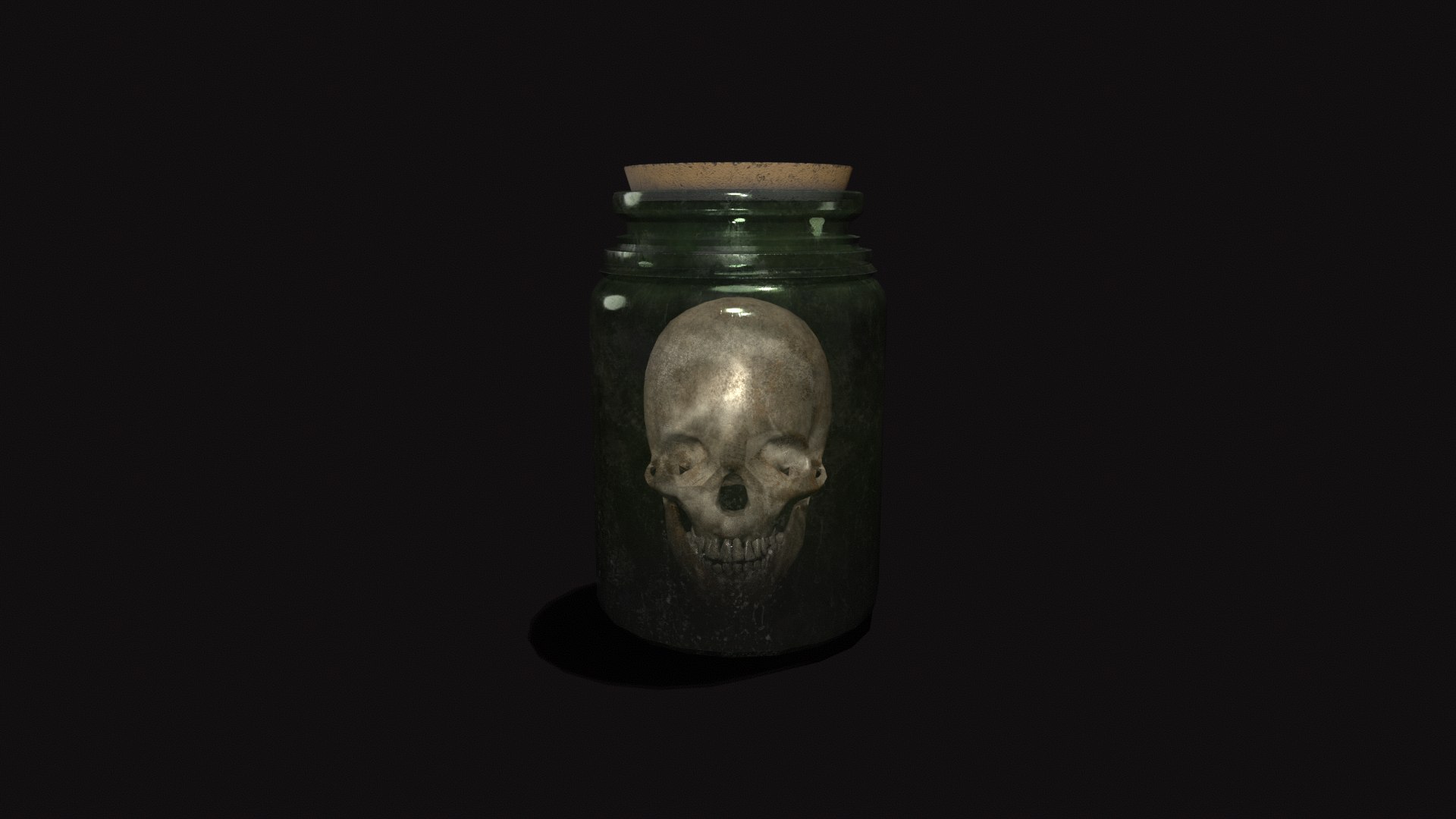 Medieval Jar With Skull Model - TurboSquid 2326064