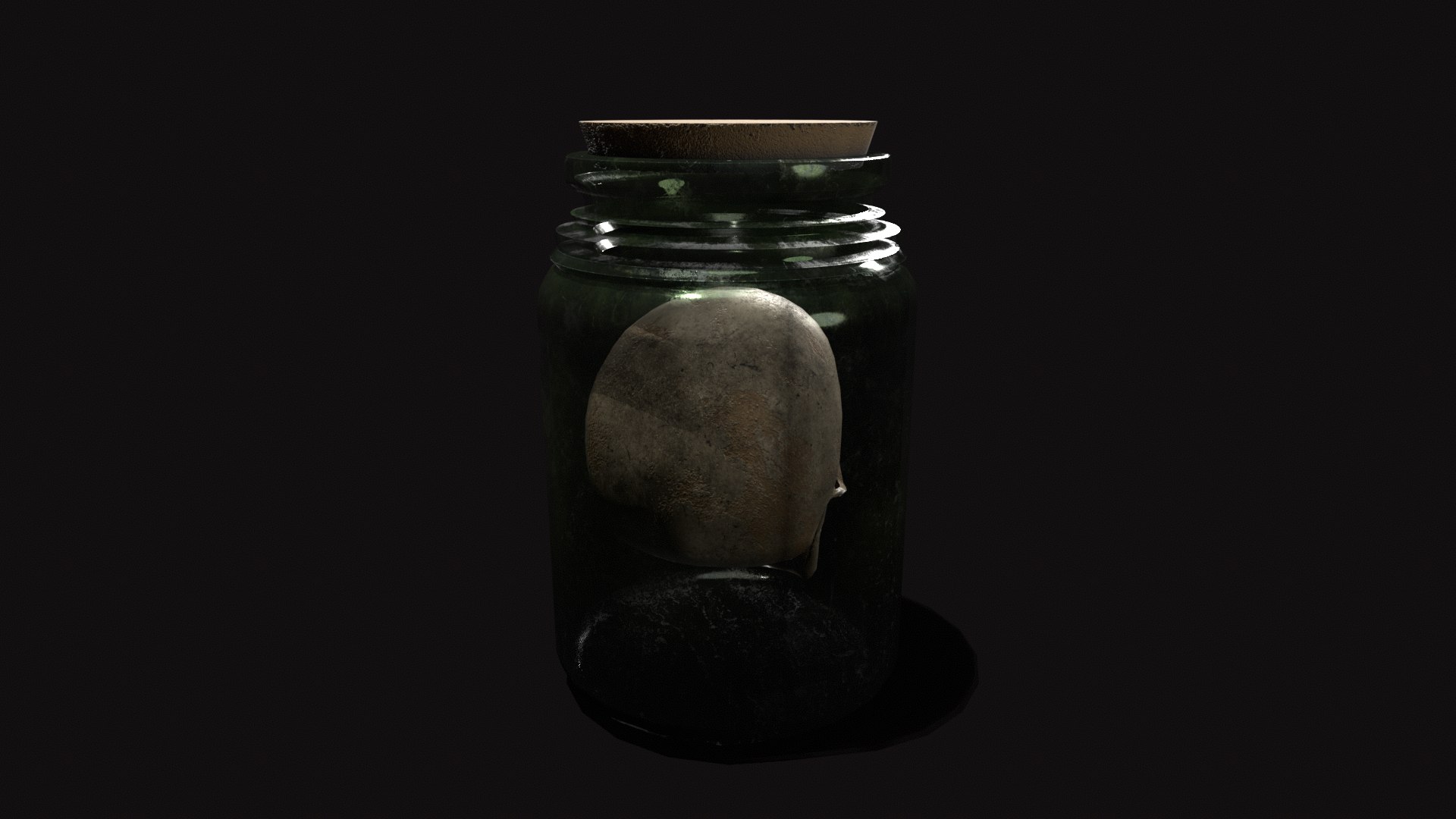 Medieval Jar With Skull Model - TurboSquid 2326064