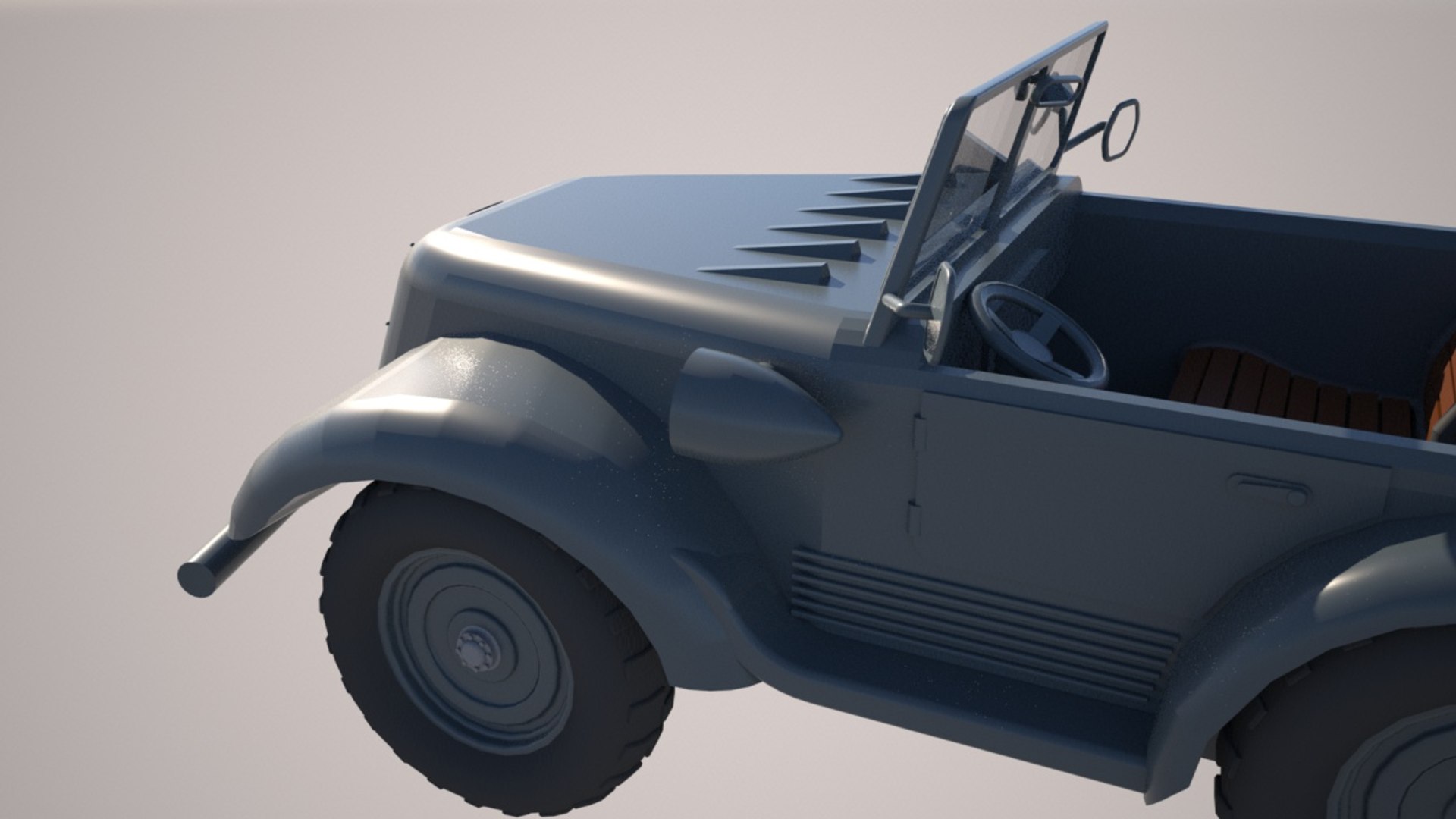 3d Model Of Vintage Tempo Car