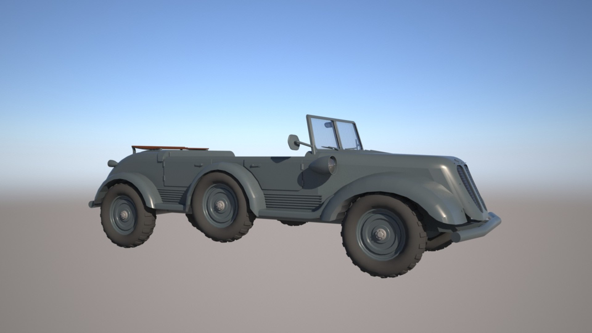 3d Model Of Vintage Tempo Car