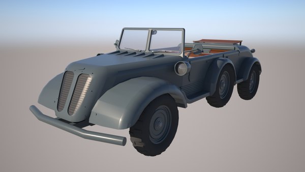 3d model of vintage tempo car