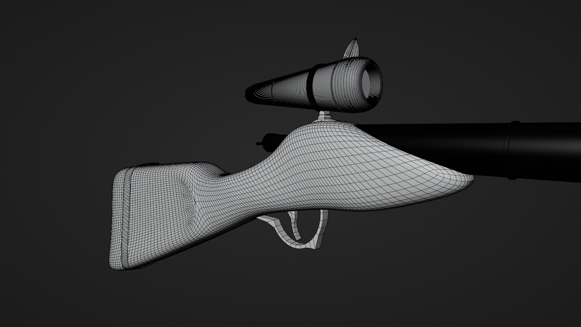 3D Futuristic Forrest Musket Weapon Model - TurboSquid 1845551