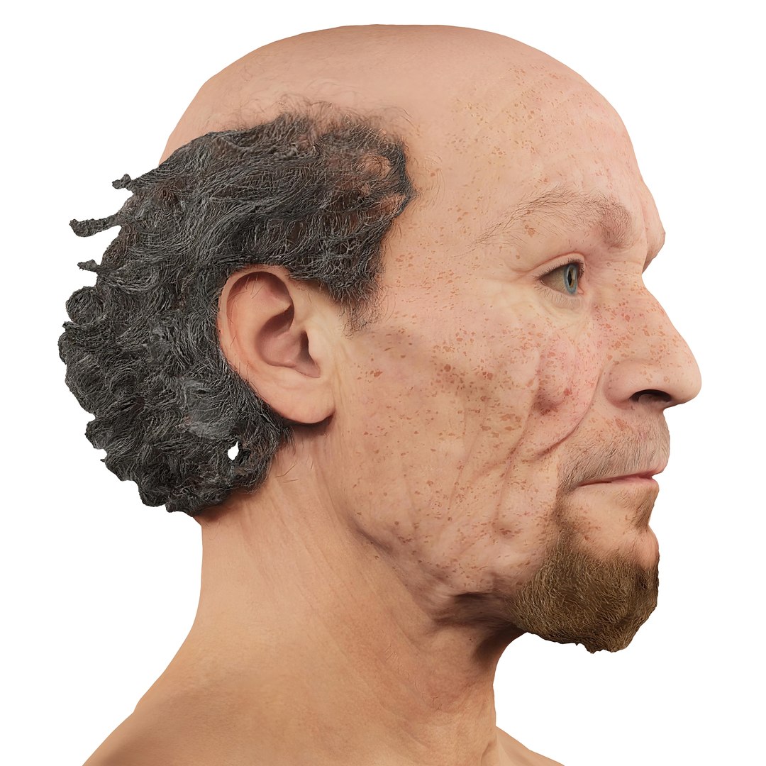 3D Elderly Man Bum Model - TurboSquid 1892712