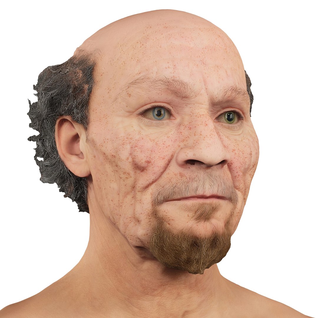 3D Elderly Man Bum Model - TurboSquid 1892712