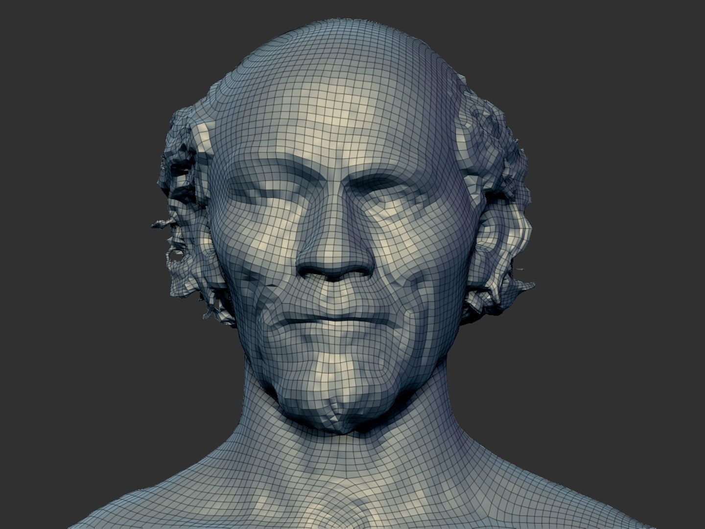 3D Elderly Man Bum Model - TurboSquid 1892712