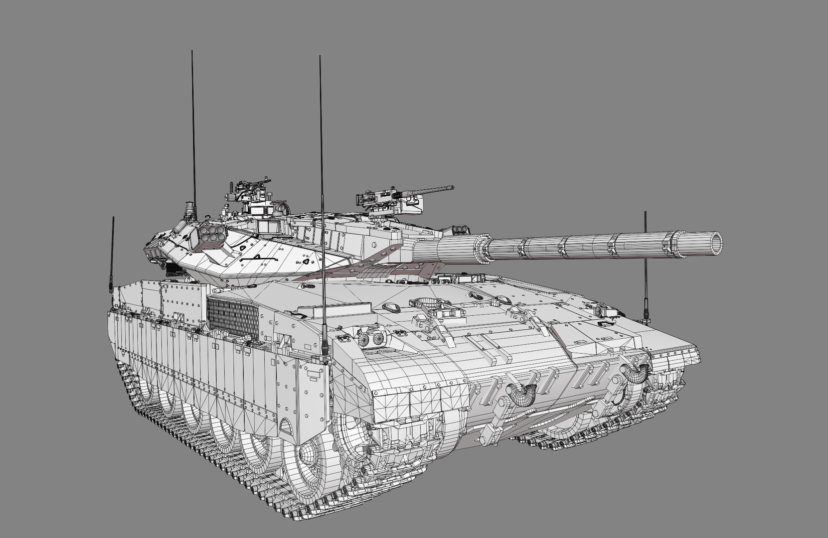 Merkava MK2D 3D - TurboSquid 2035582