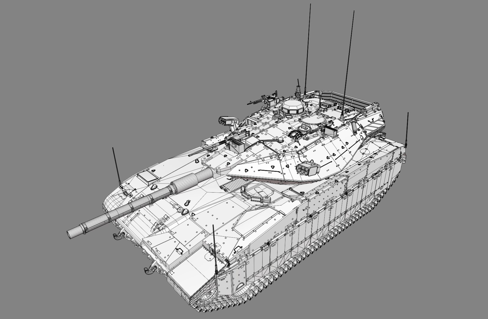 Merkava MK2D 3D - TurboSquid 2035582