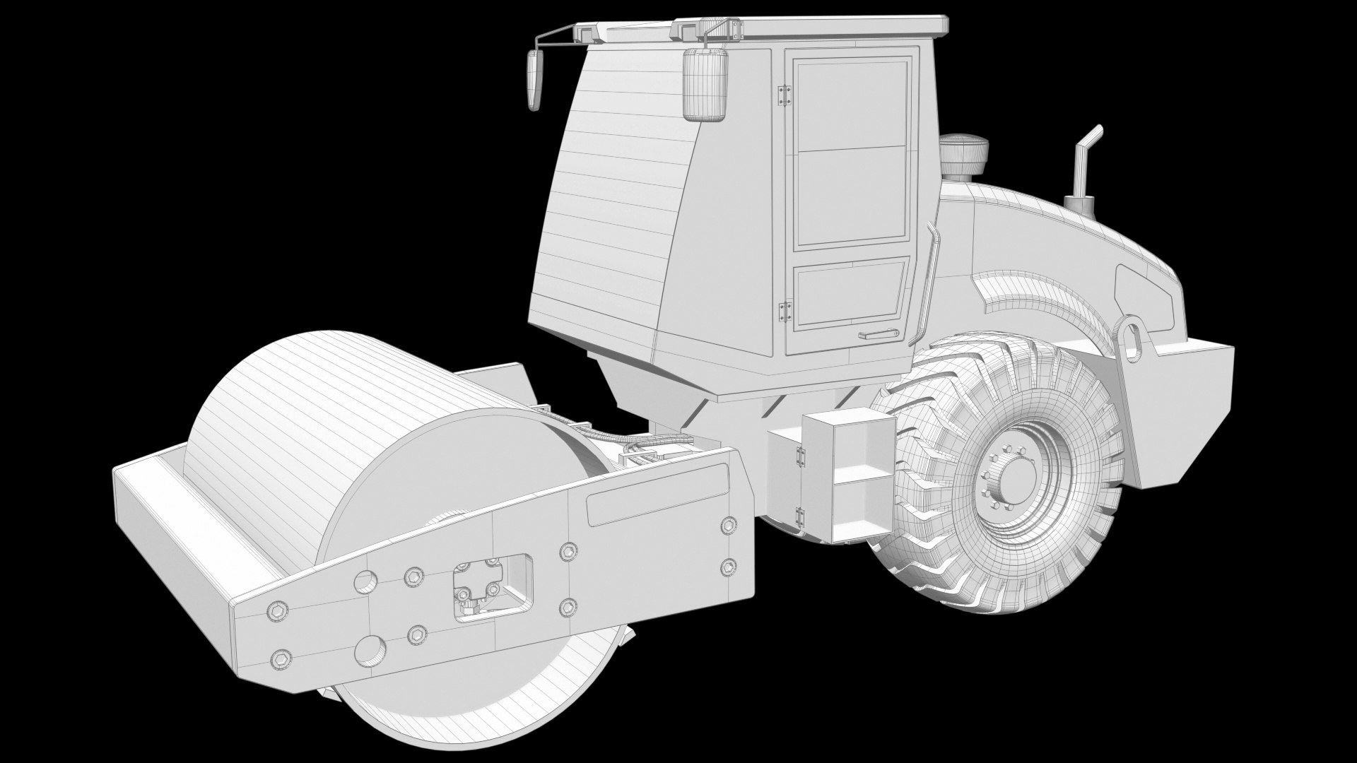 3D Model Vibration Roller - TurboSquid 2038441