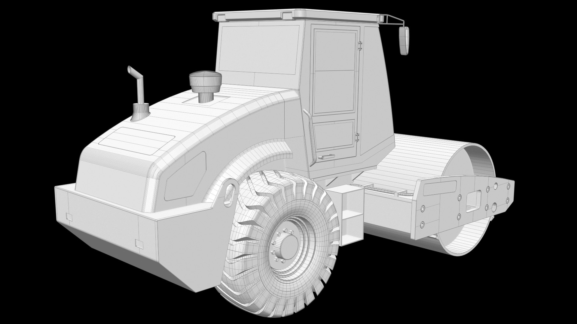 3D Model Vibration Roller - TurboSquid 2038441