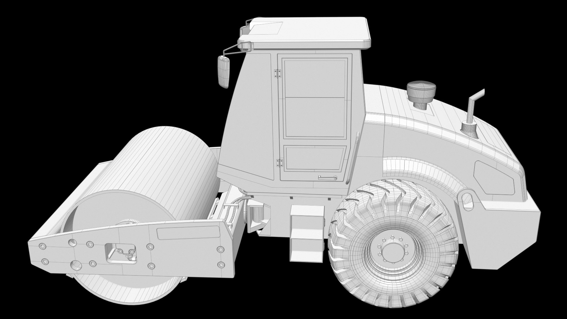 3D Model Vibration Roller - TurboSquid 2038441