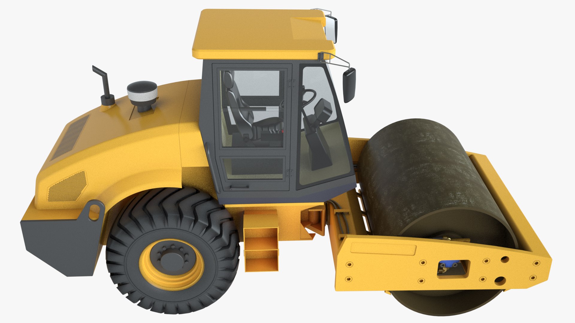 3D Model Vibration Roller - TurboSquid 2038441