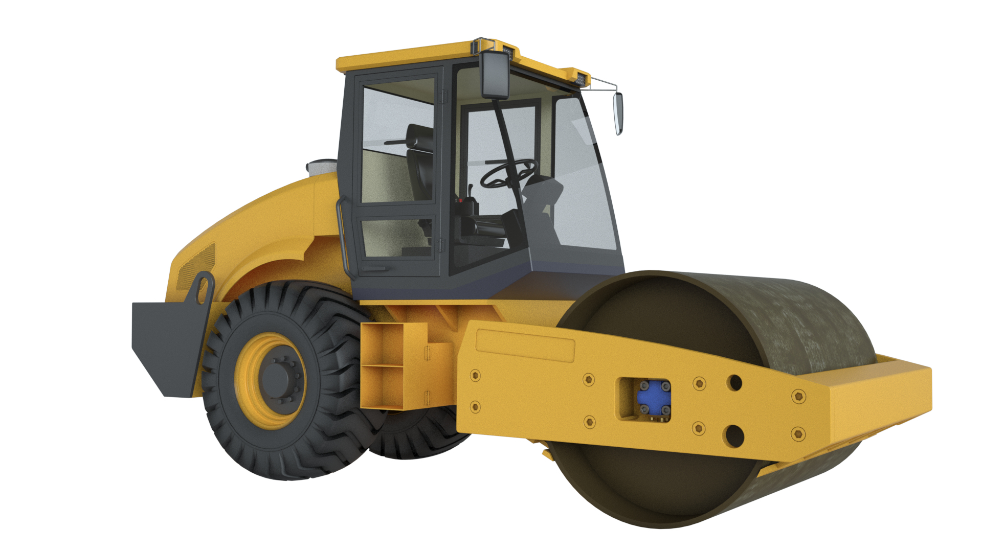 3D Model Vibration Roller - TurboSquid 2038441