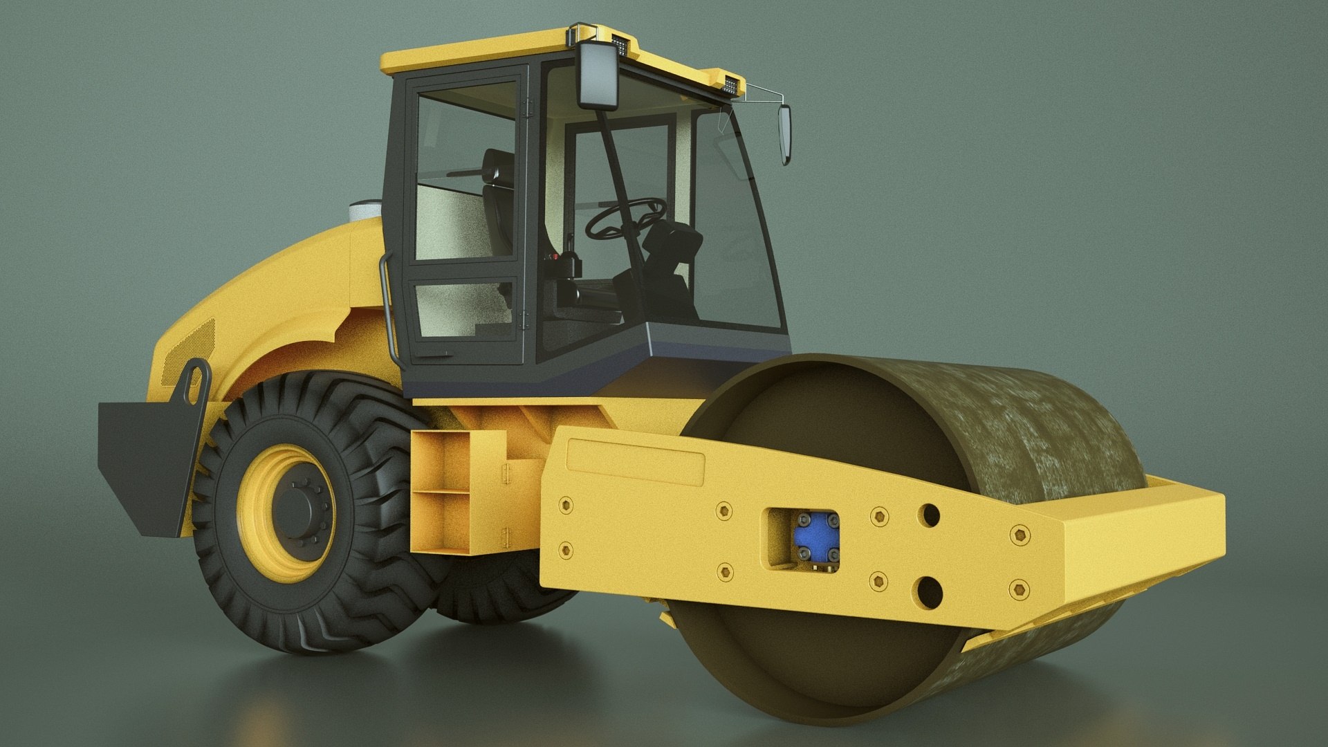 3D Model Vibration Roller - TurboSquid 2038441