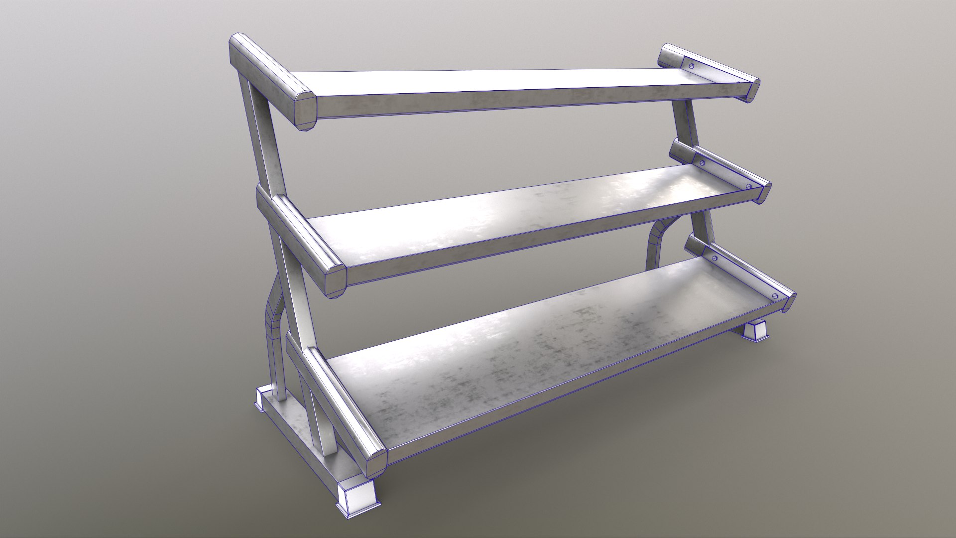 3D PBR Dumbbell Rack A - TurboSquid 1802274